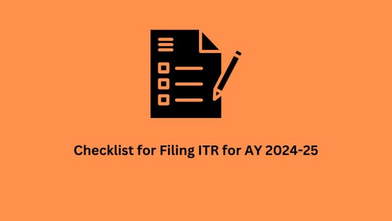 Checklist for Filing ITR for AY 2024-25 – G Akshay Associates